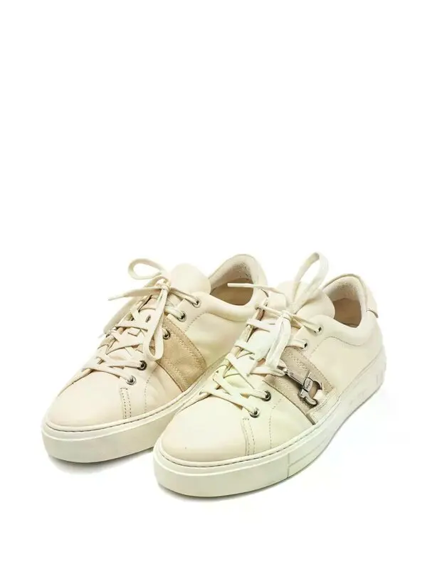 FERRAGAMO Sultan Suede-panel Sneakers
