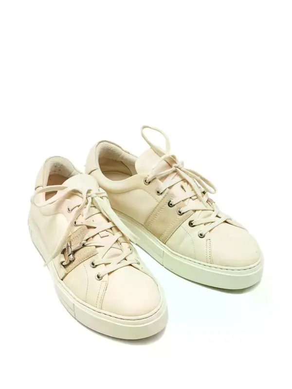 FERRAGAMO Sultan Suede-panel Sneakers