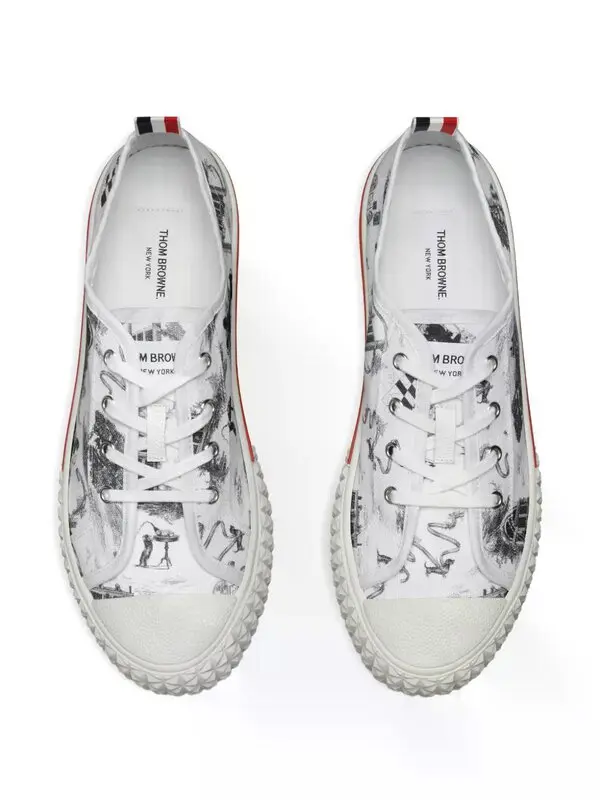 Thom Browne Toile Low Top Sneakers