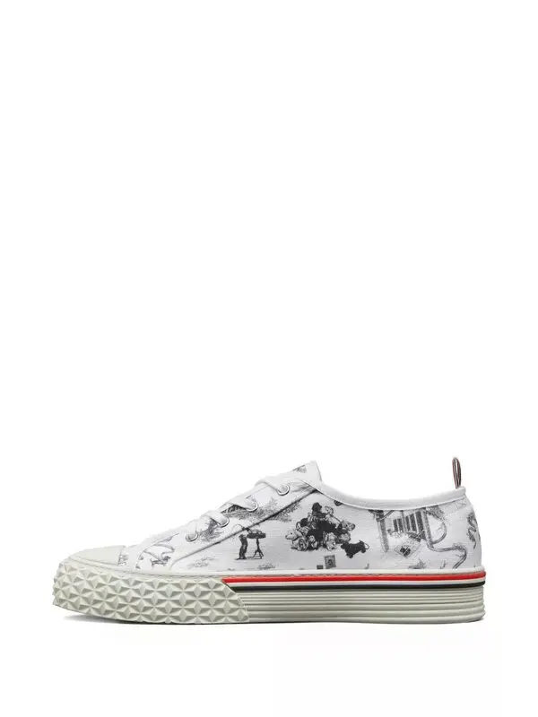 Thom Browne Toile Low Top Sneakers