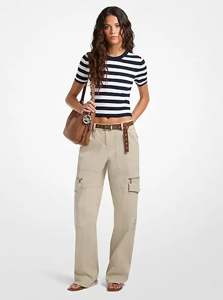 Michael Kors Stretch Cotton Utility Cargo Pants