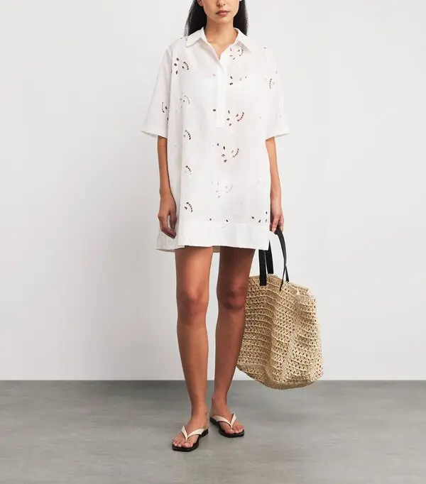 Shan Broderie Lace Mini Dress