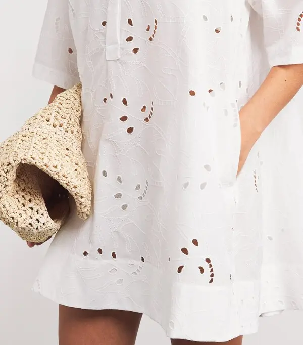 Shan Broderie Lace Mini Dress
