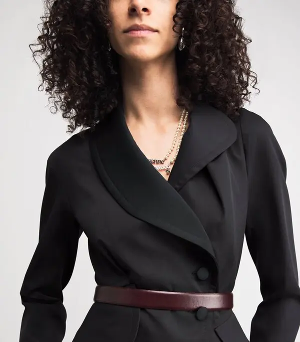 VIVIENNE WESTWOOD Wool Asymmetric Stormy Jacket - Black
