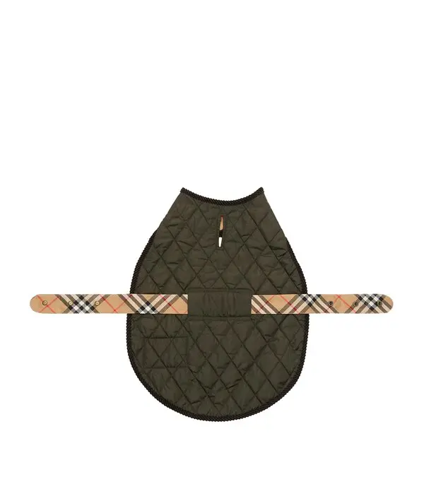 Burberry Quilted Nylon Check Dog Coat
