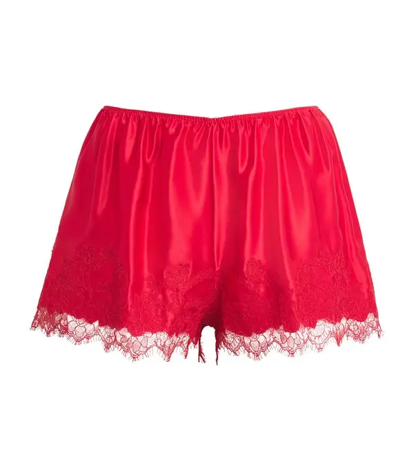 TORLOWEI Silk-lace Shorts