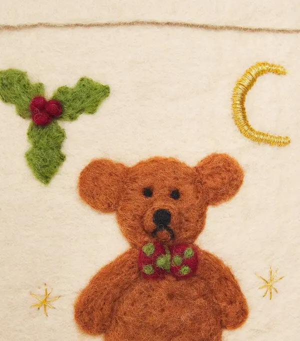 SHIRLEY BREDAL Wool Teddy Bear Stocking
