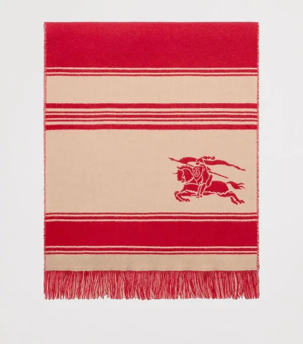 Burberry Wool Stripe Ekd Scarf