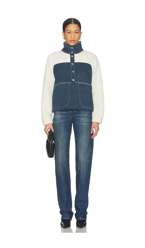 Rag & Bone Rb Miramar Fleece Sherpa Popover
