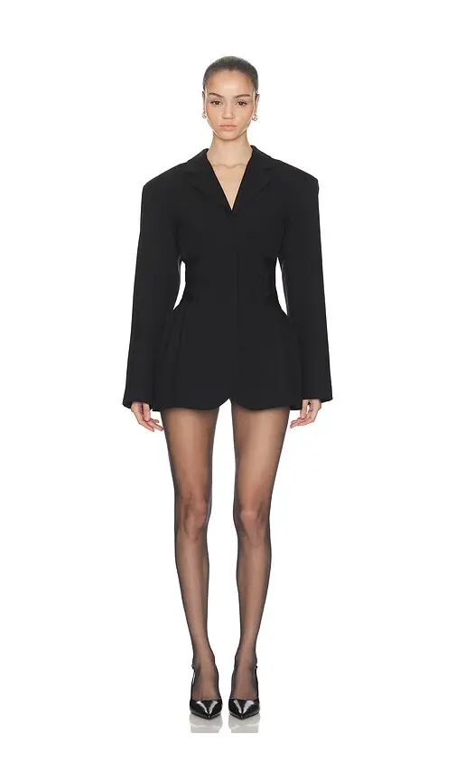 HAELO Brace Blazer Dress - Black