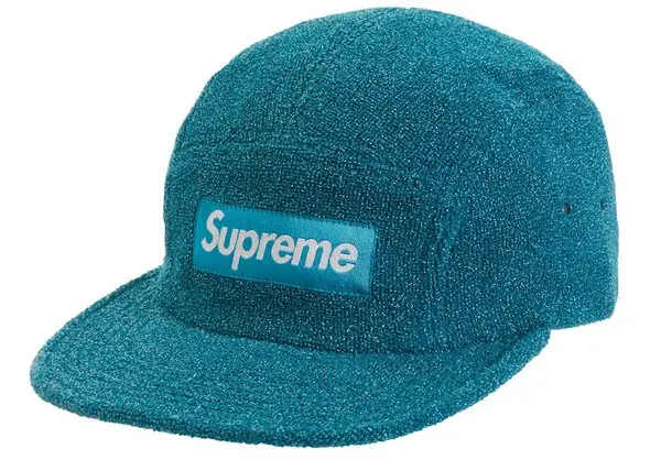 Supreme Glitter Terry Camp Cap - Teal