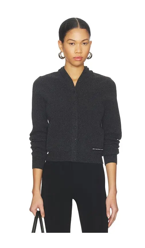 Alexander Wang Knit Logo Cardigan