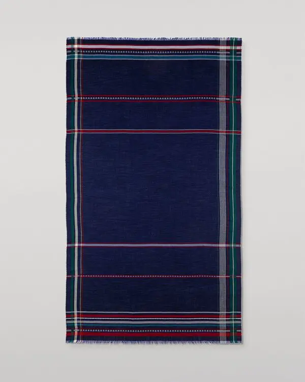 Johnstons Of Elgin Helmina Cashmere Scarf - Navy