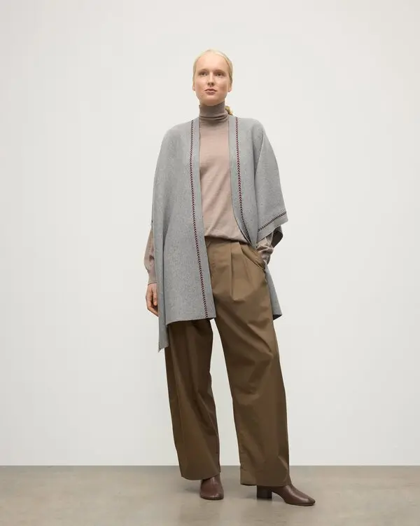 Johnstons Of Elgin Hawk Light Cashmere Poncho