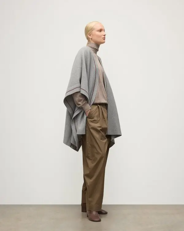 Johnstons Of Elgin Hawk Light Cashmere Poncho