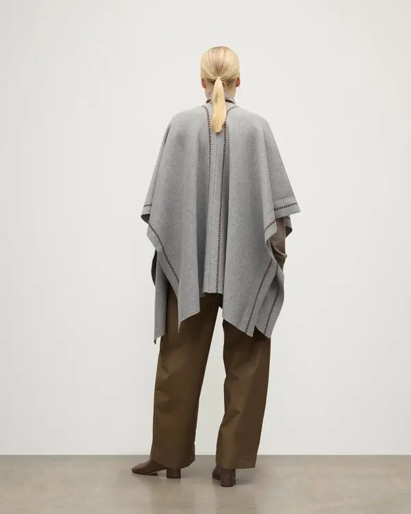 Johnstons Of Elgin Hawk Light Cashmere Poncho