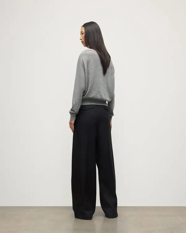 Johnstons Of Elgin Finola Superfine Cashmere Jumper - Grey
