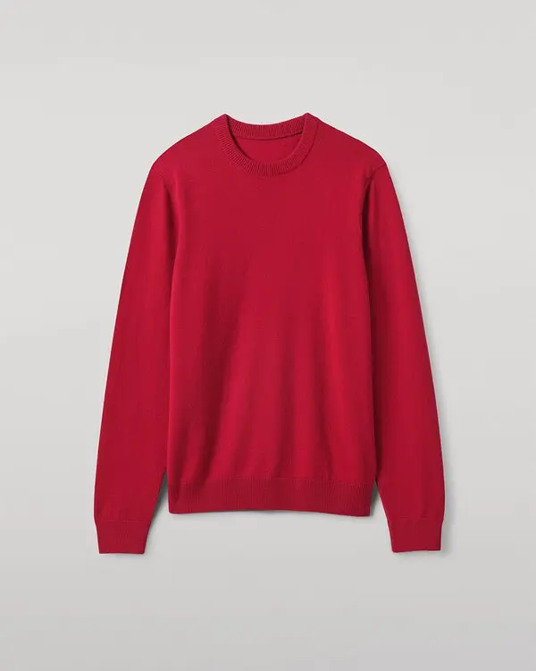 Johnstons Of Elgin Classic Cashmere Crew Jumper - Red