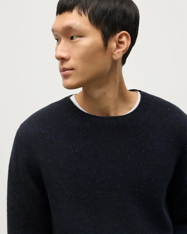 Johnstons Of Elgin Tiree Donegal Cashmere Jumper - Blue