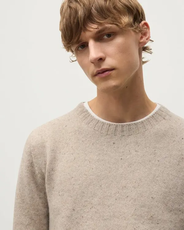 Johnstons Of Elgin Tiree Donegal Cashmere Jumper - Natural