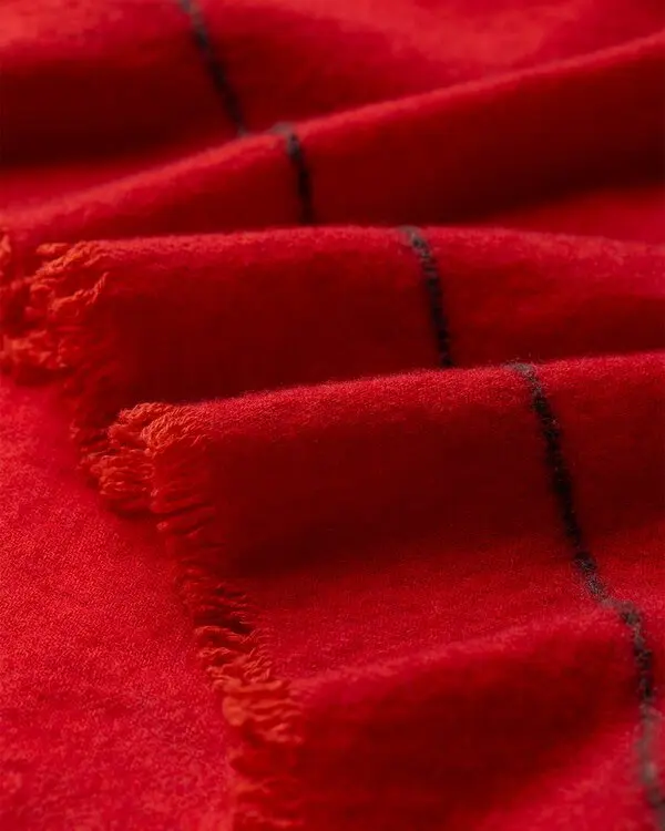 Johnstons Of Elgin Usan Cashmere Scarf - Red