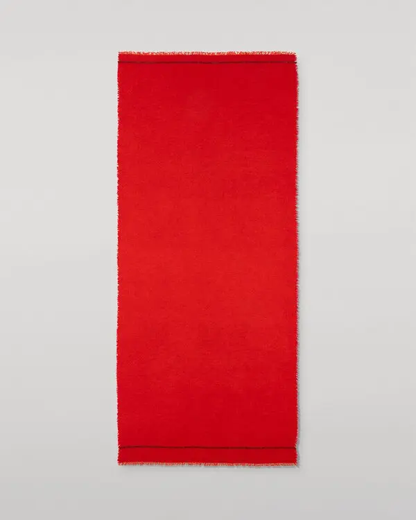 Johnstons Of Elgin Usan Cashmere Scarf - Red