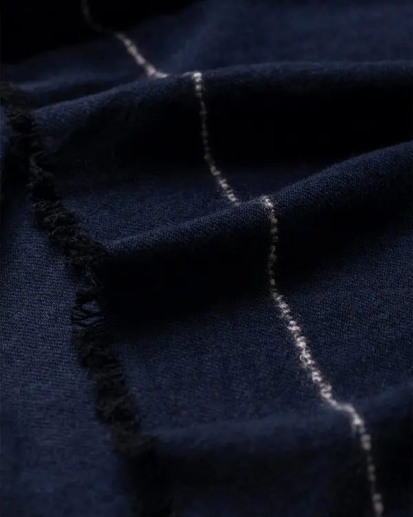 Johnstons Of Elgin Usan Cashmere Scarf - Navy