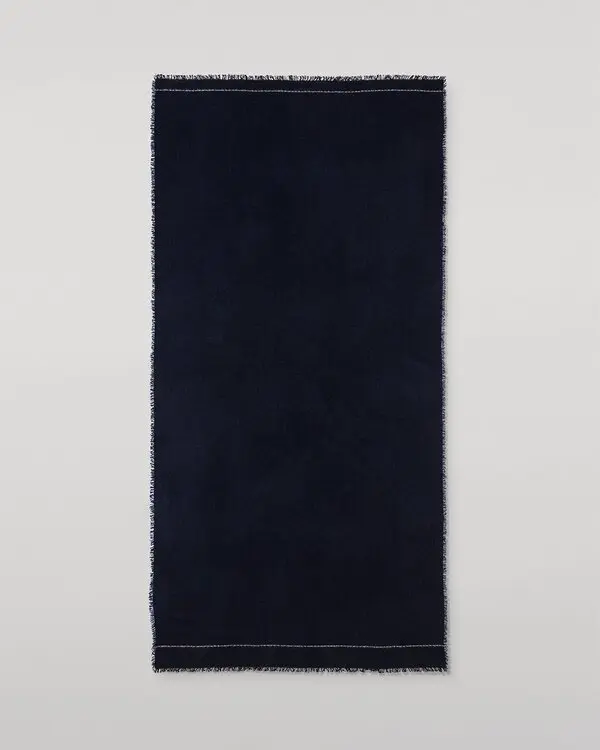 Johnstons Of Elgin Usan Cashmere Scarf - Navy