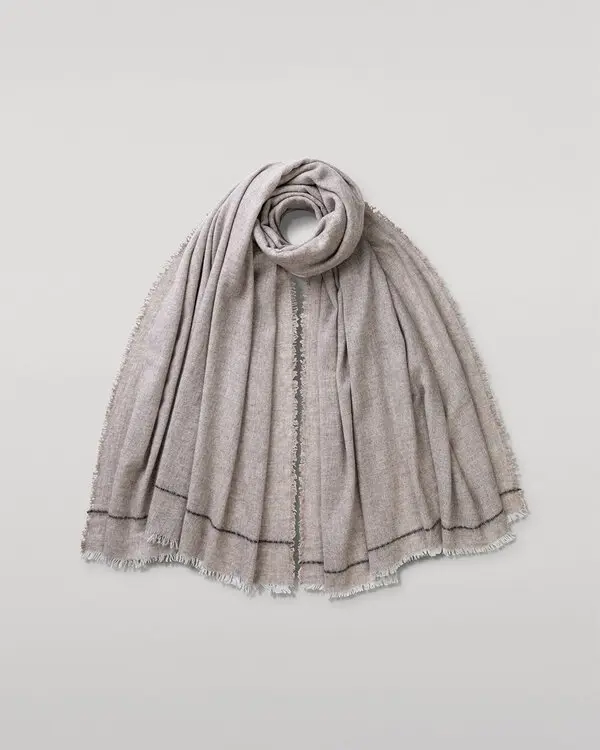 Johnstons Of Elgin Usan Cashmere Scarf - Natural