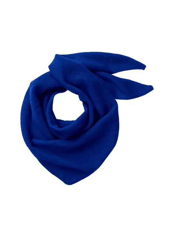 Johnstons Of Elgin Cashmere Bandana - Blue