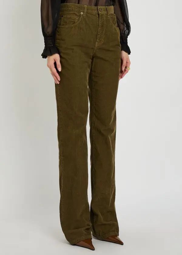 Saint Laurent Bootcut Corduroy Trousers