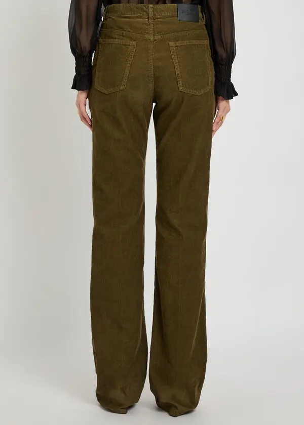 Saint Laurent Bootcut Corduroy Trousers