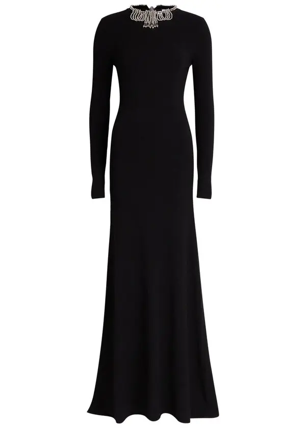 Rabanne Embellished Open-back Gown