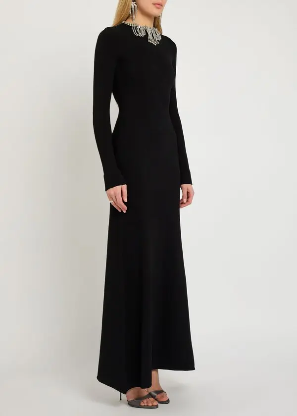 Rabanne Embellished Open-back Gown