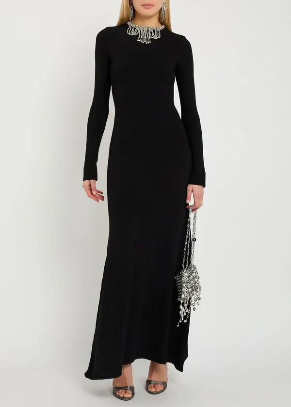 Rabanne Embellished Open-back Gown