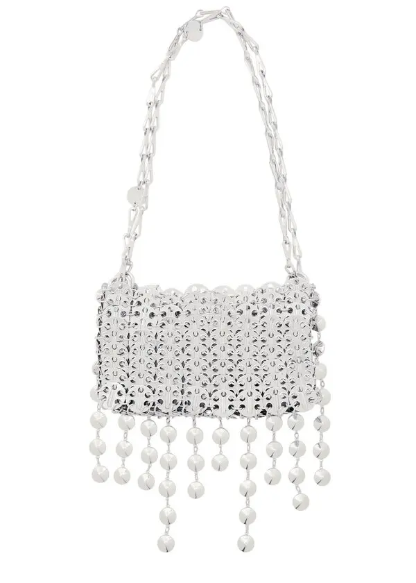 Rabanne 1969 Strass Nano Metal Disc Shoulder Bag - Silver