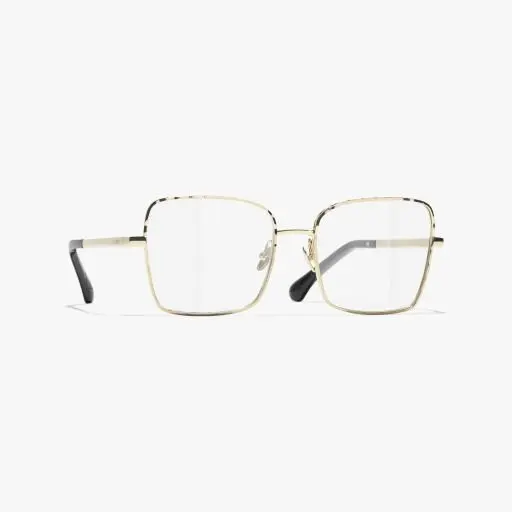 Chanel Square Eyeglasses - Light Gold