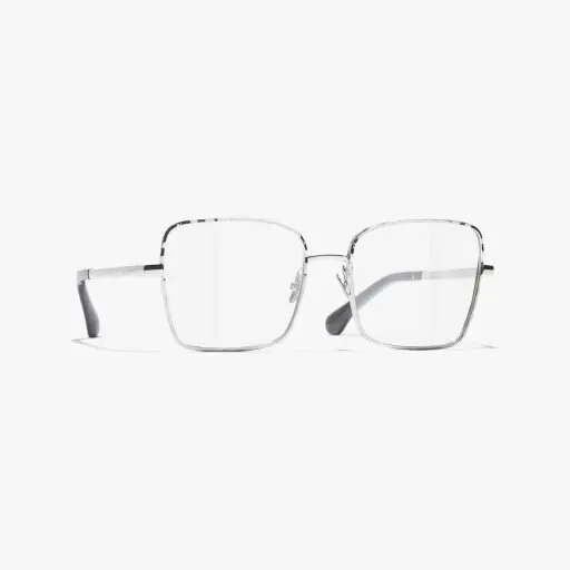 Chanel Square Eyeglasses - Silver