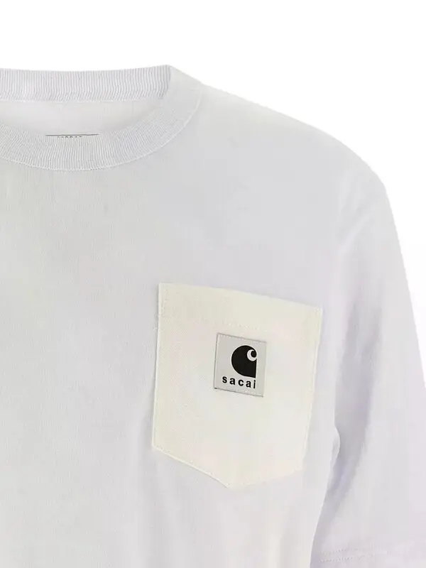 Sacai Logo-patch T-shirt