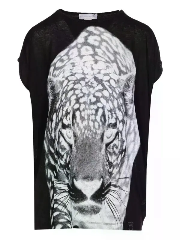 Stella McCartney Leopard-print T-shirt - Black