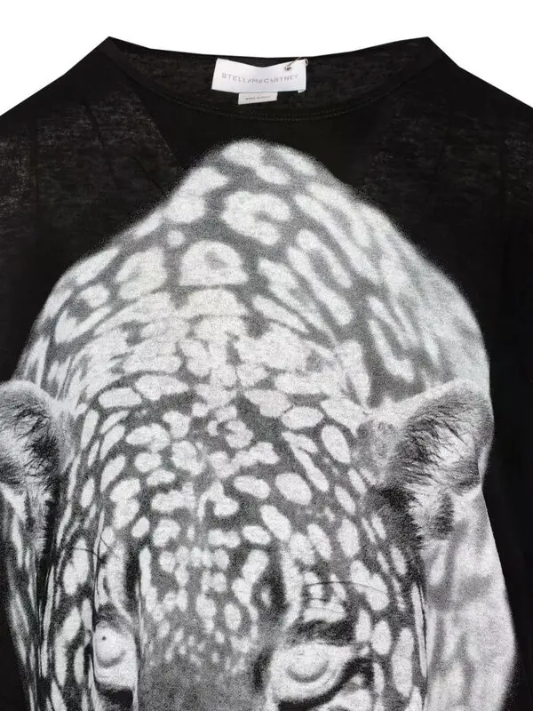 Stella McCartney Leopard-print T-shirt - Black