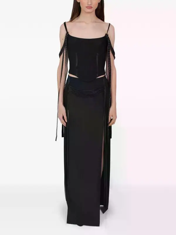 RXQUETTE Arhi Draped Maxi Skirt