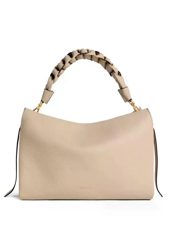 COCCINELLE Boheme Braided-detail Shoulder Bag - Neutrals