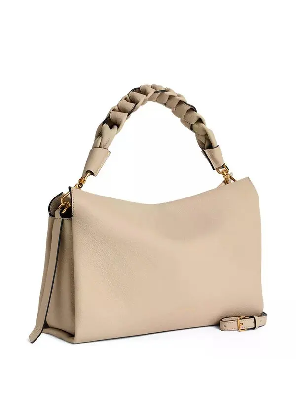 COCCINELLE Boheme Braided-detail Shoulder Bag - Neutrals
