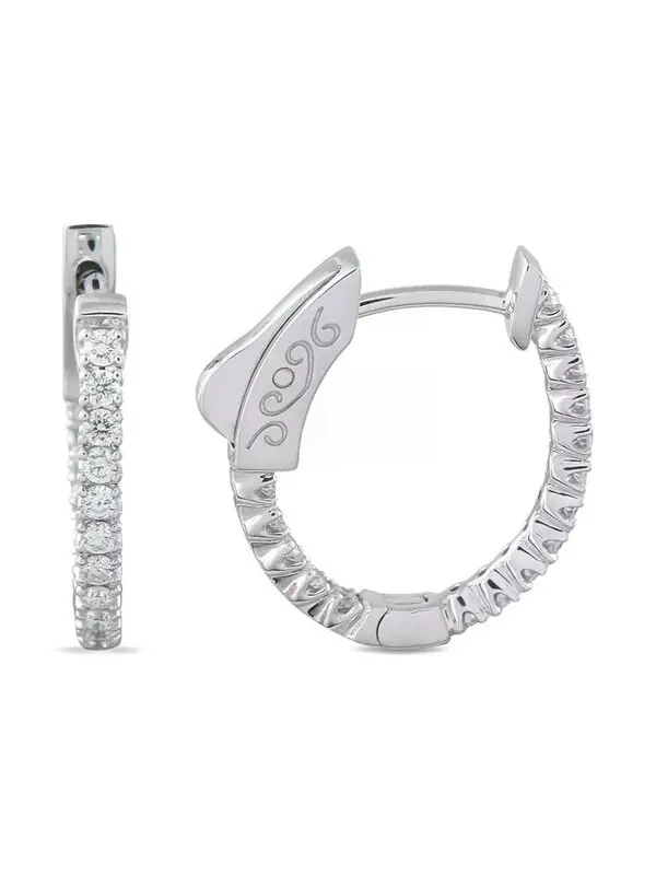 LB EXCLUSIVE Diamond Hoop Earrings