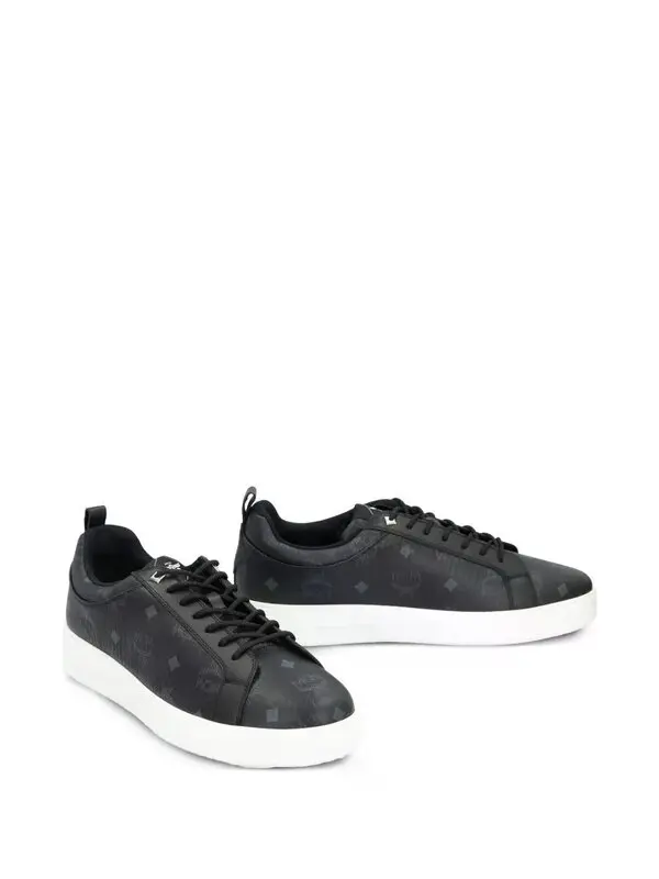 Mcm Visetos Logo Print Sneakers