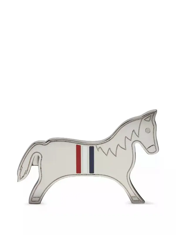 Thom Browne Horse-motif Tie Bar - White