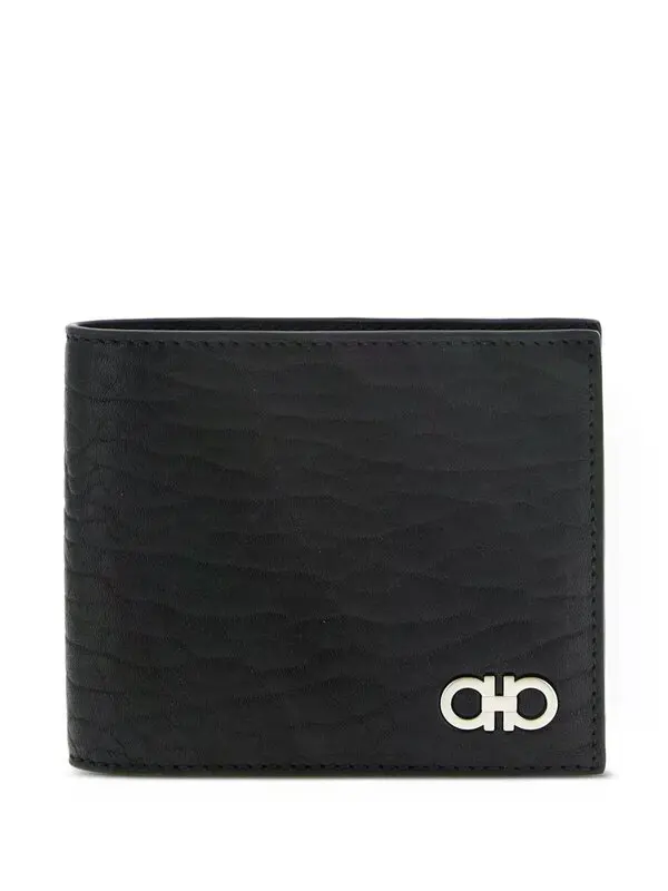 FERRAGAMO Gancini Logo Wallet - Black