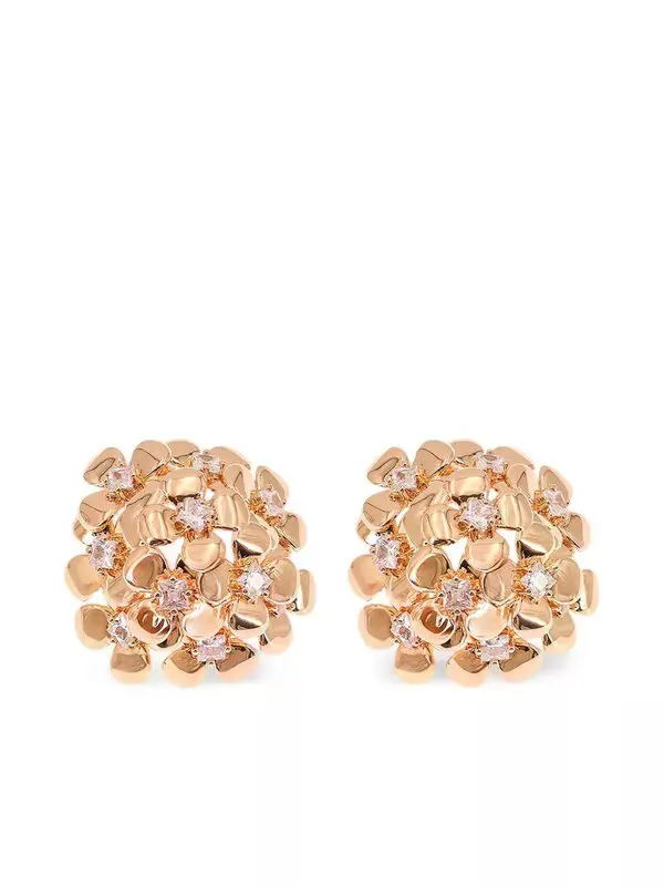 SELF-PORTRAIT Flower-detail Stud Earrings - Gold