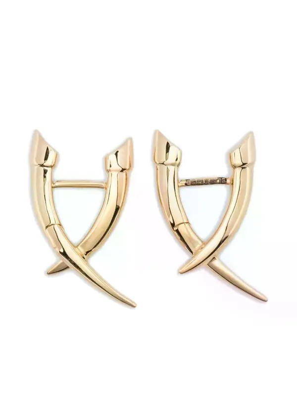SHAUN LEANE Sabre Crossover Earrings - Gold
